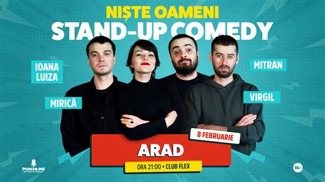 Bilete Arad Stand Up Comedy Cu Mirica Luiza Mitran Si Virgil Niste