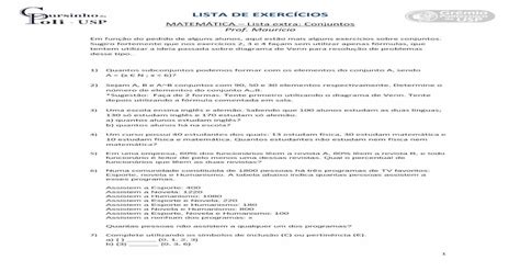 LISTA DE EXERCÍCIOS CP PDF fileLISTA DE EXERCÍCIOS MATEMÁTICA