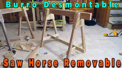 Burro O Caballete De Madera Desmontable YouTube