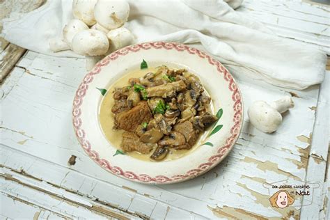 sauté de veau aux champignons recette pour 4 personnes