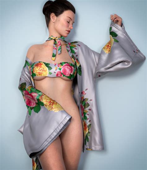 Japanese Kimono Dforce Outfit For Genesis Female S D Models