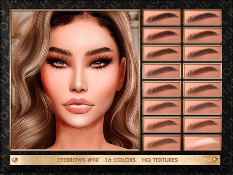 The Sims Resource EYEBROWS 18