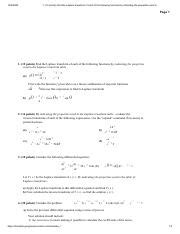 Points Find The Laplace Transform Of Each Of The Following
