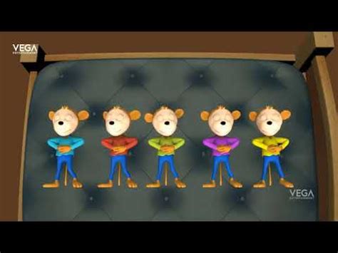 Beş Küçük Maymun Şarkısı Five Little Monkeys Jumping On The Bed Songs