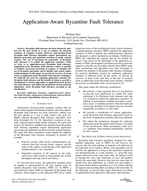 pdf application aware byzantine fault tolerance