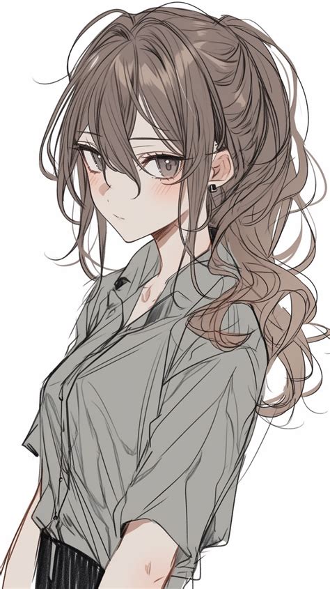 Anime Drawing Tutorial Anime Art Cute Anime Girl With Brown Hair
