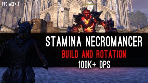 K Dps Stamina Necromancer Dps Test Pve Elsweyr Pts Week Youtube