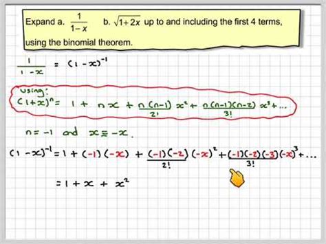 Expanding A Negative And Fractional Index Using The Binomial Theorem