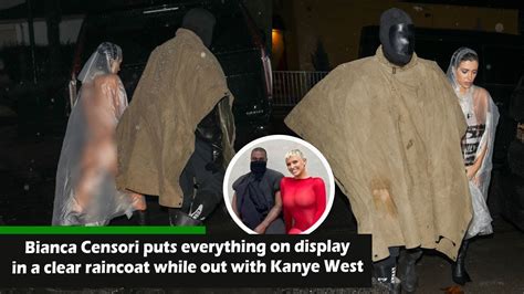 Bianca Censori Puts Everything On Display In A Clear Raincoat While Out