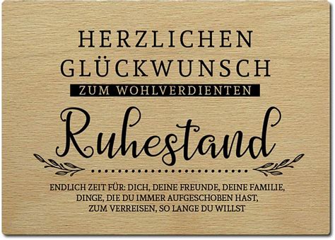 Interluxe Postkarte aus Holz Herzlichen Glückwunsch zum wohlverdienten