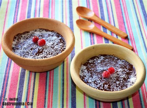 Pudin cremoso de chocolate vegano Gastronomía Cía