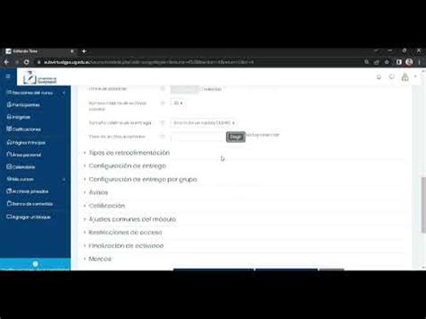 C Mo Crear Una Tarea En Moodle Youtube