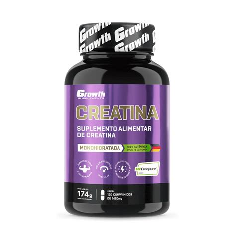 Creatina Creapure 120 Comprimidos Growth Supplements No Shoptime