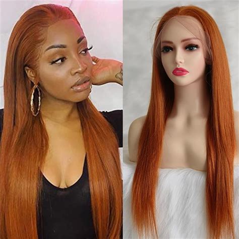 Amazon Guanyuwigs Ginger 360 Lace Frontal Wig Pre Plucked