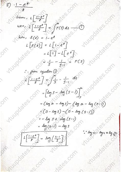 find the laplace transform of e 3t sin5t cos3t vtu updates