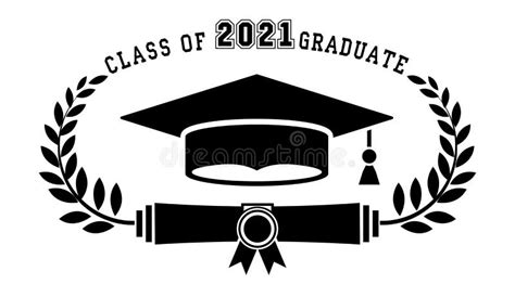 Logo Licencié De Classe 2021 Illustration de Vecteur Illustration du