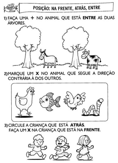 JORNAL PONTO ATIVIDADES LATERALIDADE POSIÇÃO RELATIVA FRENTE PERTO