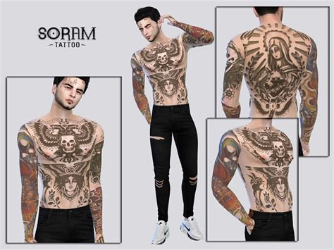 Recolor Found In Tsr Category Sims Male Tattoos Sims Sims Porn