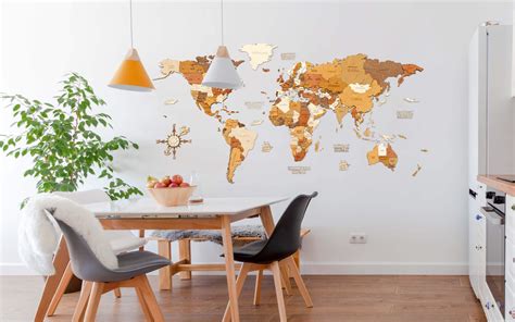 Produits présentés Grande mappemonde globe decoration murale vintage