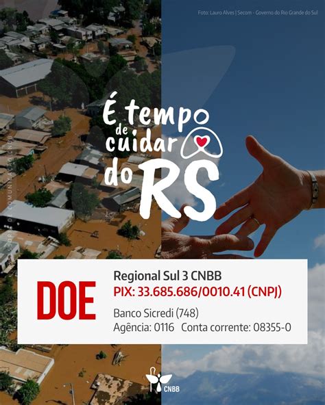 CNBB lança campanha É tempo de cuidar do RS ações de oração