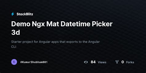 Demo Ngx Mat Datetime Picker D Stackblitz