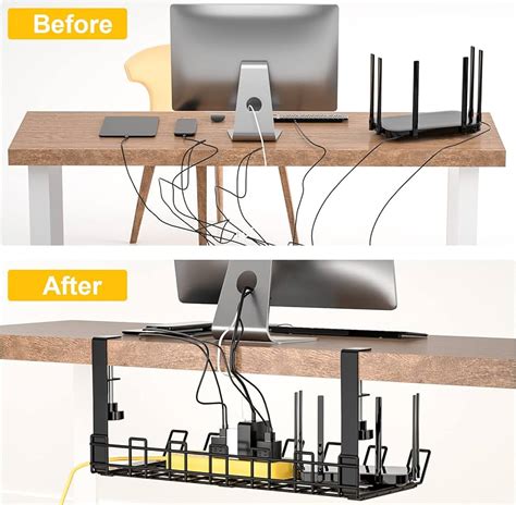 Under Desk Cable Management No Drill Xpatee 16 Desk Cable Management