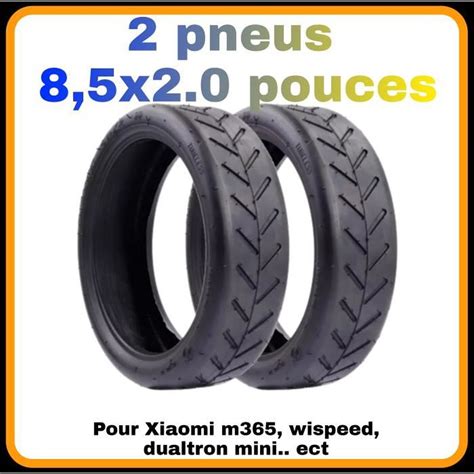 Ensemble 2 pneus 8 5 pouces pour trottinette électrique Xiaomi M365 pro