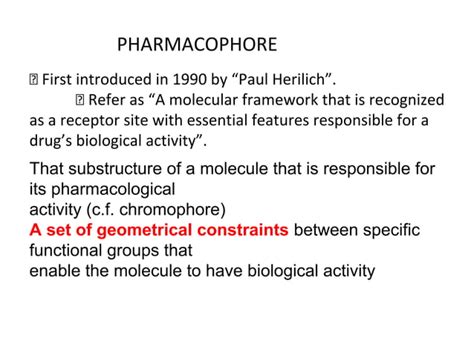 Pharmacophore Mapping PPT