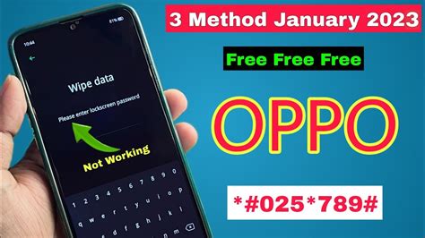 All Oppo Reset Password How To Fix Forgot Lockscreen Password Any Oppo
