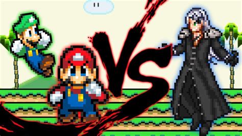 Mario And Luigi Vs Sephiroth Sprite Animation YouTube