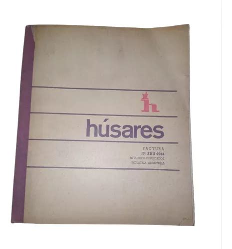 Talonario Factura Husares X 50 Duplicados Vintage MercadoLibre