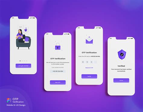 OTP Verification UI Design Behance