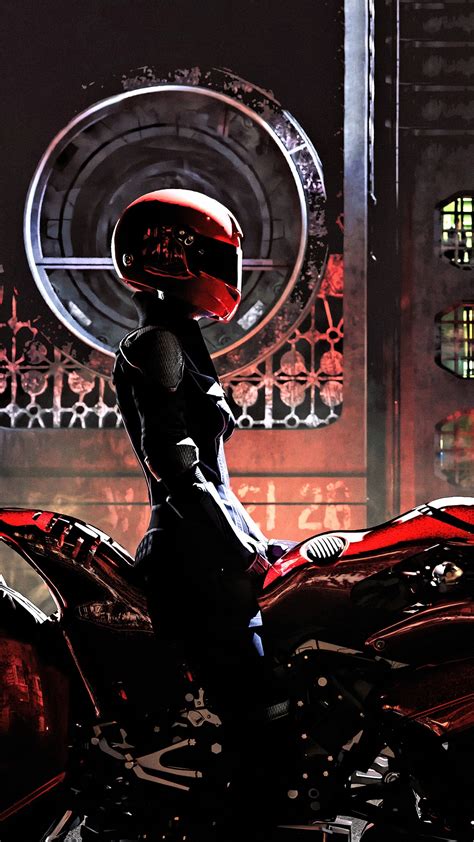 Cyberpunk Girls Motorcycle Biker Sci Fi 4k HD Wallpaper Rare Gallery