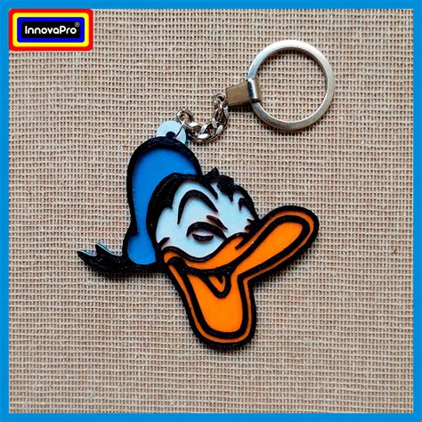 Archivo Stl Llavero Del Pato Donald Objeto Imprimible En D Para