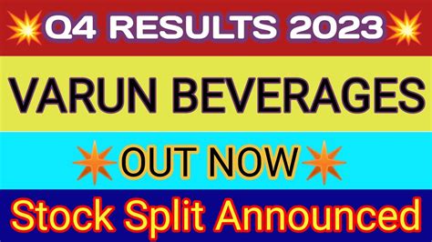 Varun Beverages Q4 Results 2023 VBL Results Varun Beverages Latest
