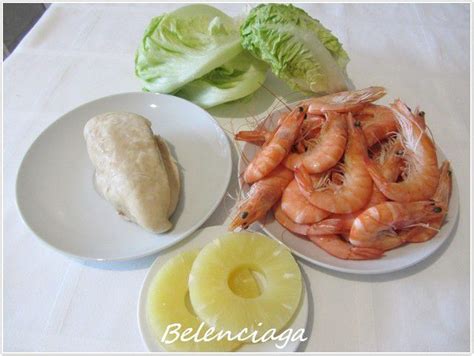 Ensalada De Pollo Y Langostinos Belenciaga Paso A Paso