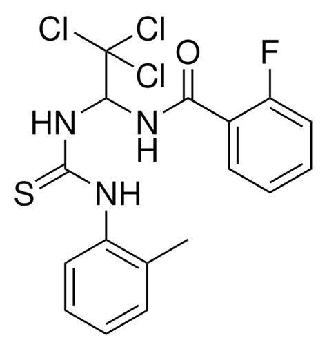 2 FLUORO N 2 2 2 TRICHLORO 1 3 O TOLYL THIOUREIDO ETHYL BENZAMIDE