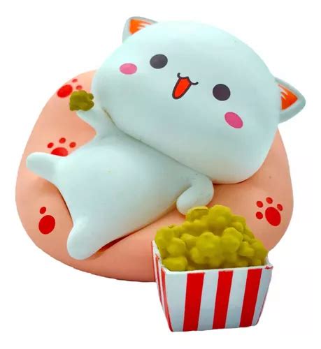 Juguete Figuras Mochi Mochi Peach And Goma Mitao Cat Gato En Venta En