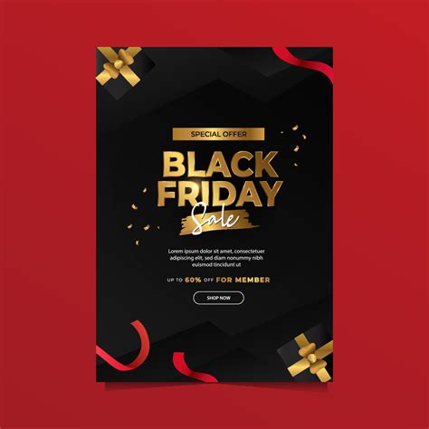 Black Friday Elegant Poster Vector Art At Vecteezy
