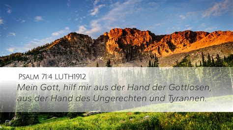 Psalm 71 4 LUTH1912 Desktop Wallpaper Mein Gott Hilf Mir Aus Der