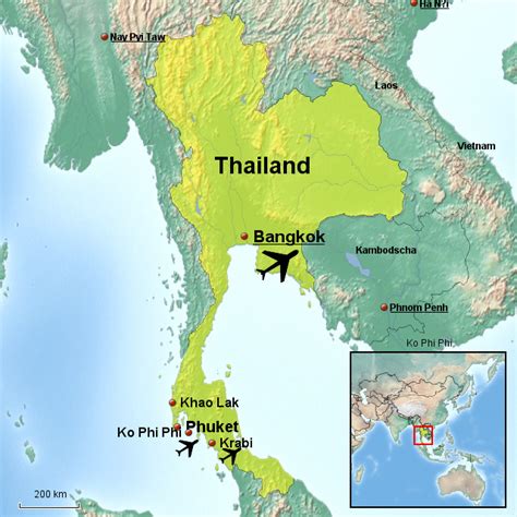 StepMap Thailand Landkarte für Thailand