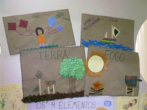 Pequenos Escritores Os Quatro Elementos Da Natureza
