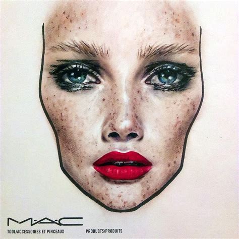 Mac Face Chart By Amalia Mac Face Charts Face Chart Makeup Face