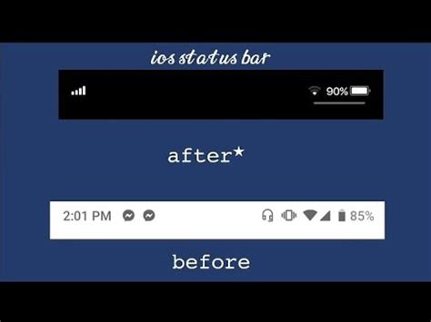 Ios Status Bar On Android Tutorial Statusbar Youtube