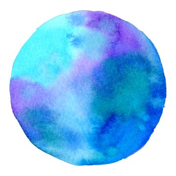 Abstract Blue Watercolor Circle Splashing Background Texture
