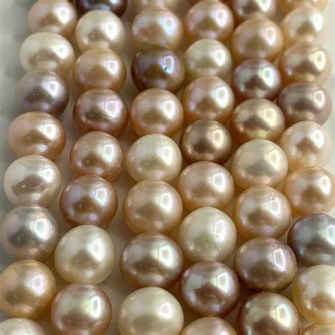 Freshwater Cultured Mixed Pastel Colour Potato Pearls 8mm 38cm String