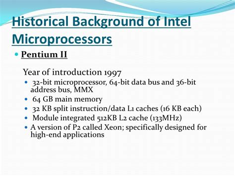 evolution of microprocessors
