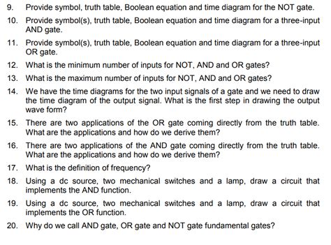 [solved] short answers 9 provide symbol truth table boolean equation course hero