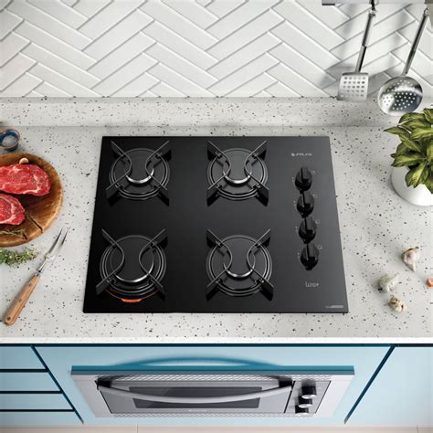 Cooktop 4 Bocas a Gás Atlas U TOP Schumann
