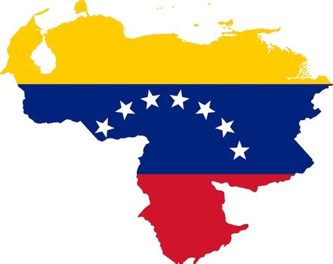 Venezuela mapa con bandera cartografía continente américa latina
